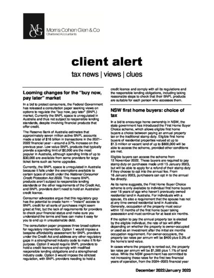 Client Alert - December 2022 - Morco